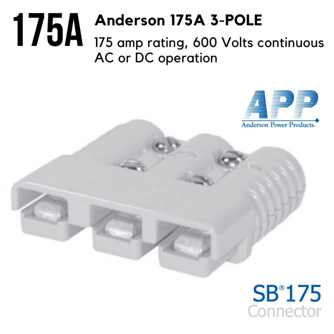 Anderson sb 175 amp (3-pole) heavy duty sb® 175 app connector €31.99 ...
