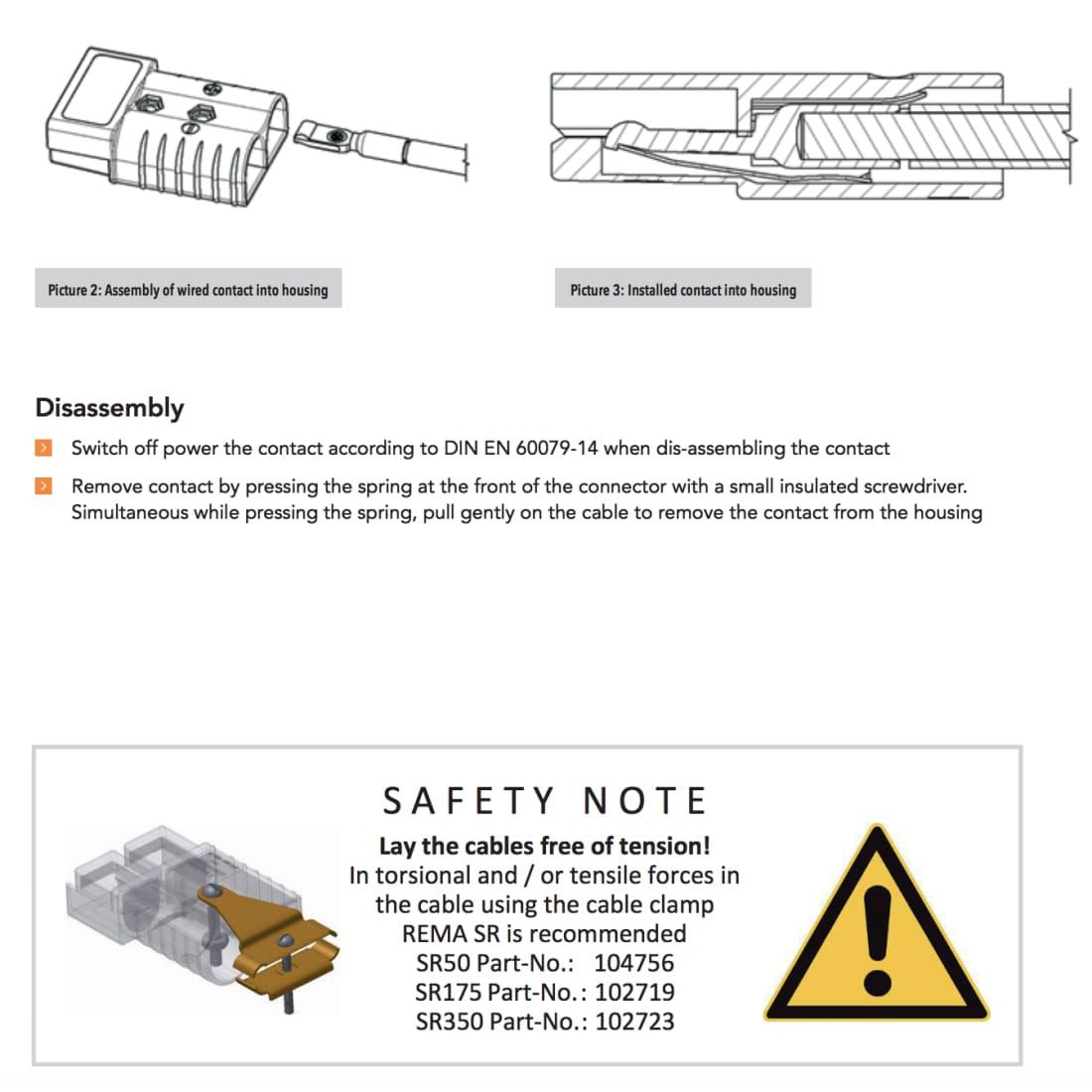Rema sr 350 flat blade contact battery connector €23.99 - www.oemnordic ...